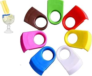 Amazon.com: 7Pcs Colorful Beer Snap Plastic Bottle Buckle,Bar Mini Beer ...