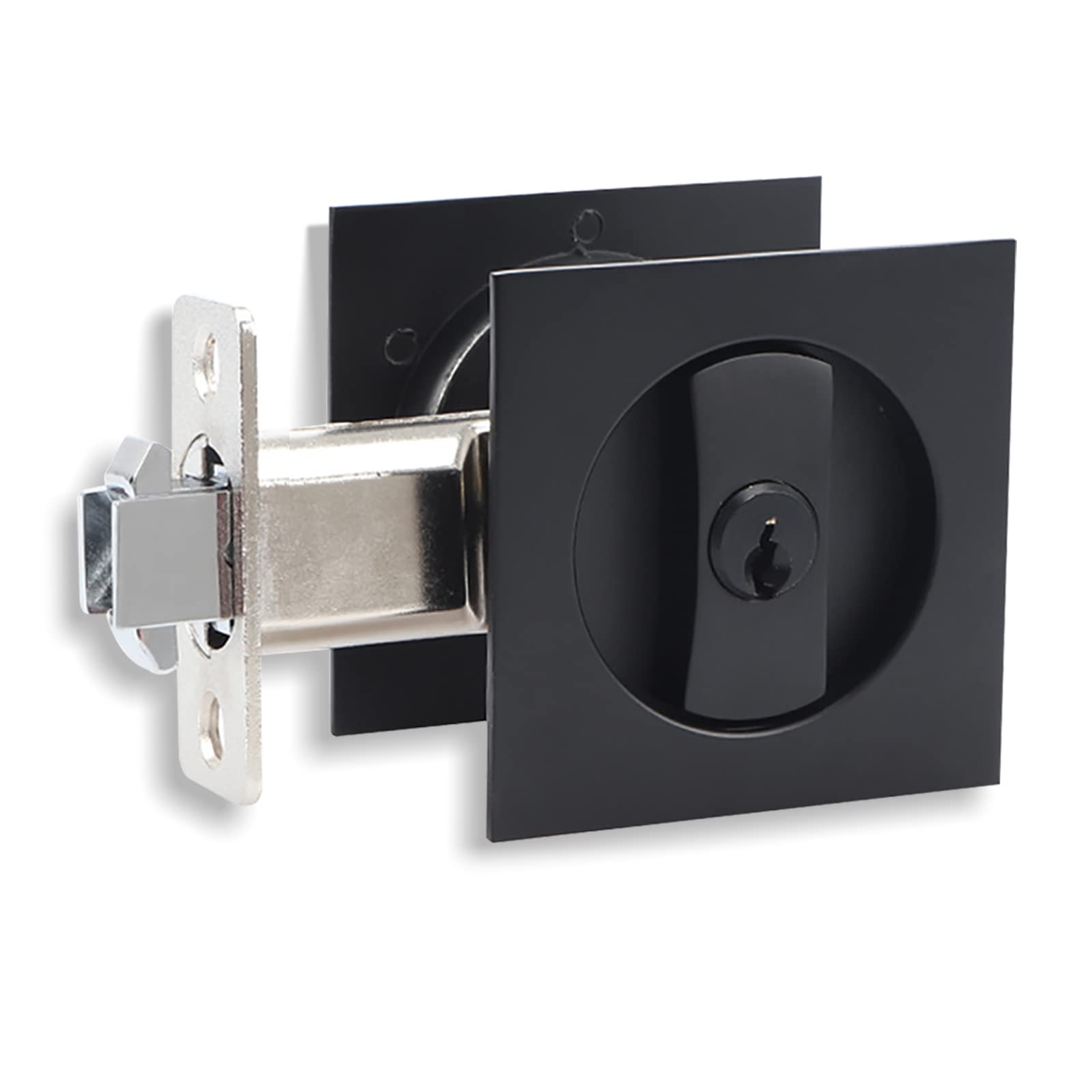 Envibe Pocket Door Lock, Recessed Pocket Door Hardware, Increase The ...