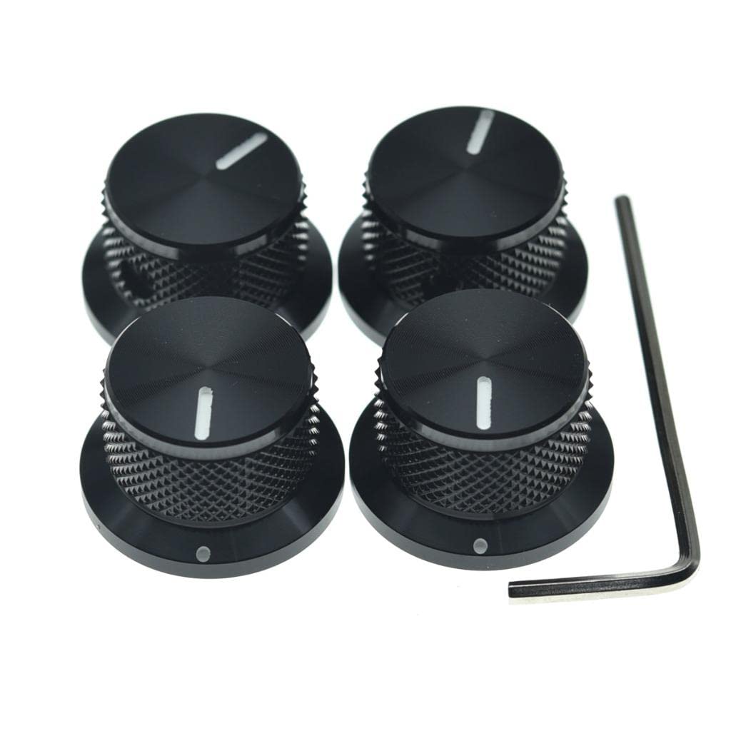 Amazon.com: 4-Pack Set Screw Style Aluminium Potentiometer Knobs 1/4 ...