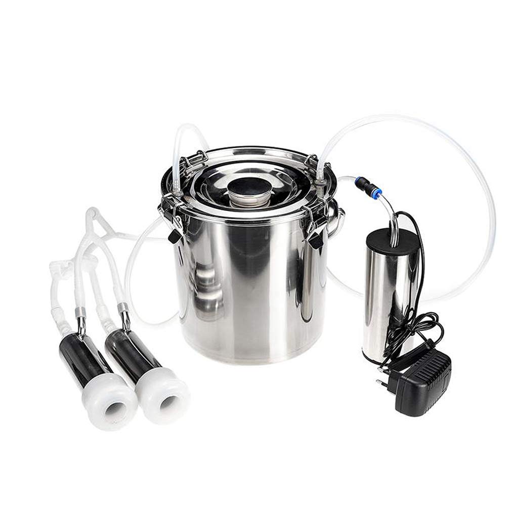 Cow Milking Machine Portable Electric Cow Milker Milking Machine with 2 ...