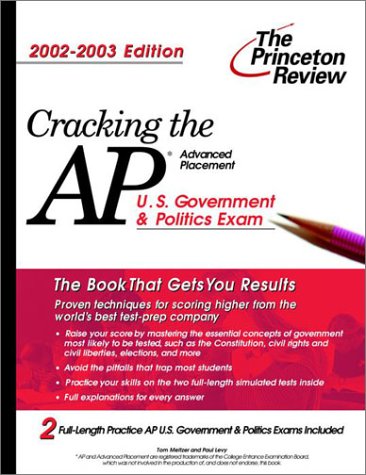 Amazon.com: Cracking the AP U.S. Government and Politics, 2002-2003 ...