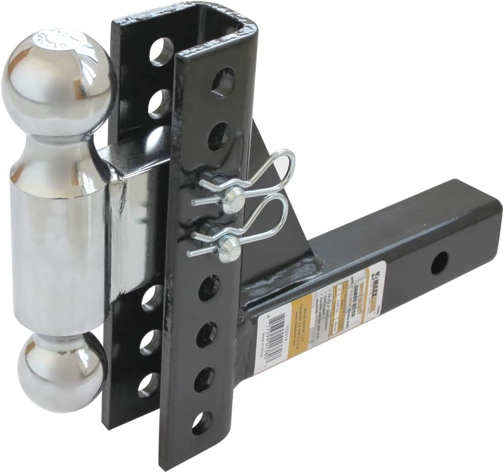 Amazon.com: MaxxHaul 70380 Adjustable Dual Ball Mount Fits 2 Inch ...