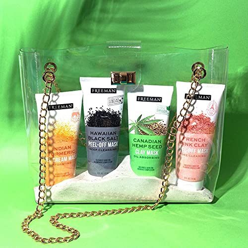Freeman Beauty Exotic Blends Face Mask Variety Set with Clay, Peel-Off ...