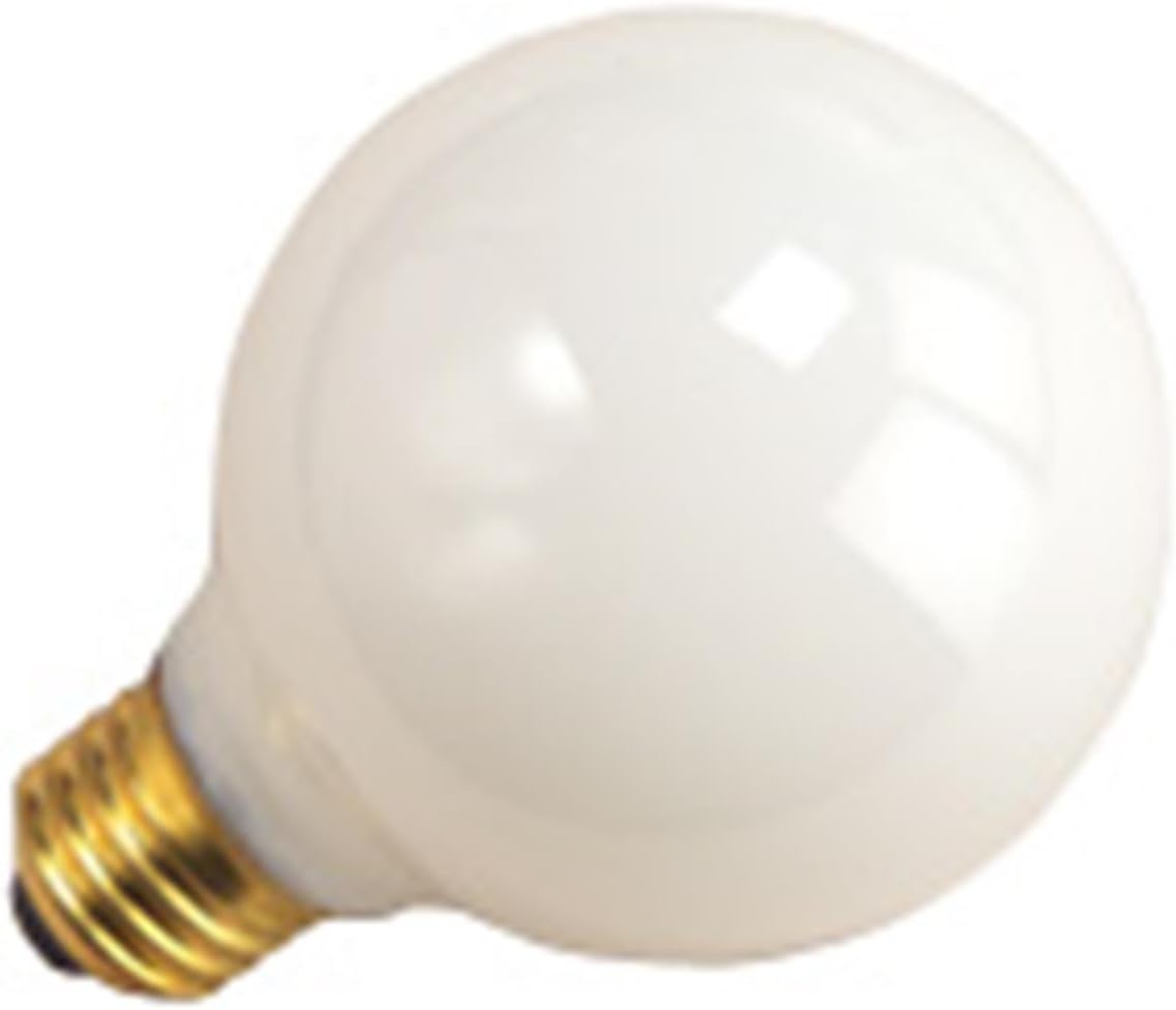 Halco 5002-25 Watt Light Bulb - G25 Globe - Frost - 3,500 Life Hours ...