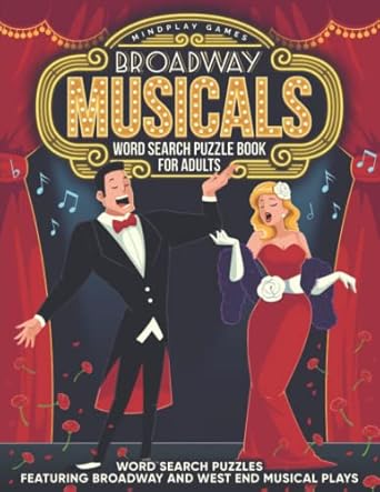 Broadway Musicals Word Search Puzzle Book for Adults, Word Search ...