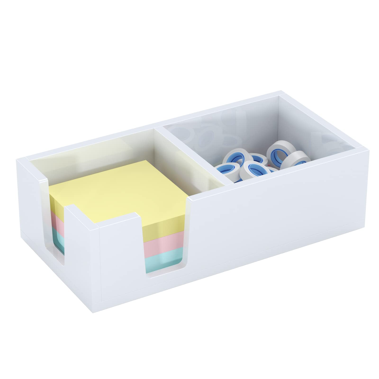 Amazon.com: BOSSCASA Acrylic Sticky Note Holder, Self-Stick Note Pad ...