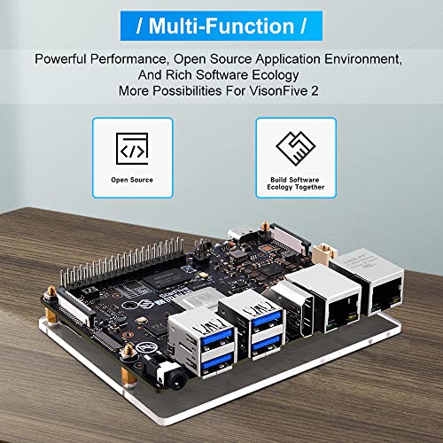 GeeekPi VisionFive2 8GB Starter Kit,VisionFive2 RISC-V Single Board ...