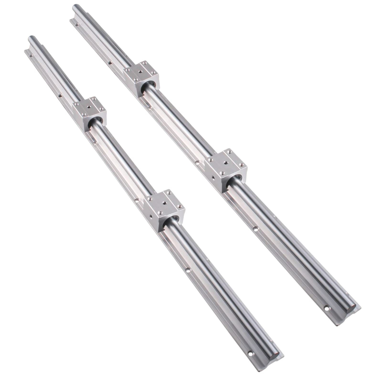 CHUANGNENG Linear Rail SBR16 1200mm Linear Guide with 2 PCS Linear ...