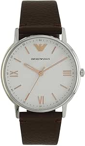 Emporio Armani Watch for Men, Three Hand Movement, 41 mm Silver ...