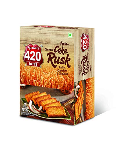 Agrawal's 420 Bites Coconut Rusk, 150gm : Amazon.in: Grocery & Gourmet ...