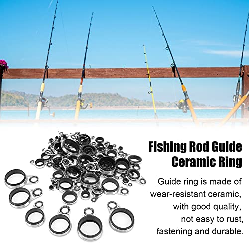 SUNGOOYUE Fishing Rod Eye Line Guide Ring, Stainless Steel Ceramic ...