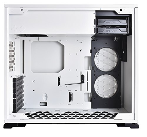 IN WIN 101 White ATX Mid Tower Gaming Computer Case with Tempered Glass