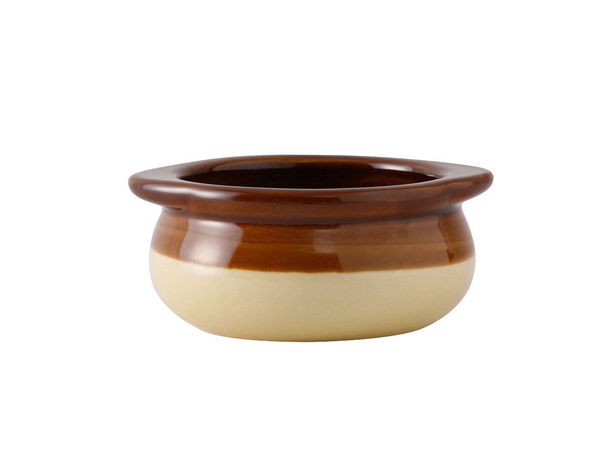 Tuxton B6S-1203 Vitrified China Onion Soup Crock, 12 oz, Two Tone (Pack ...