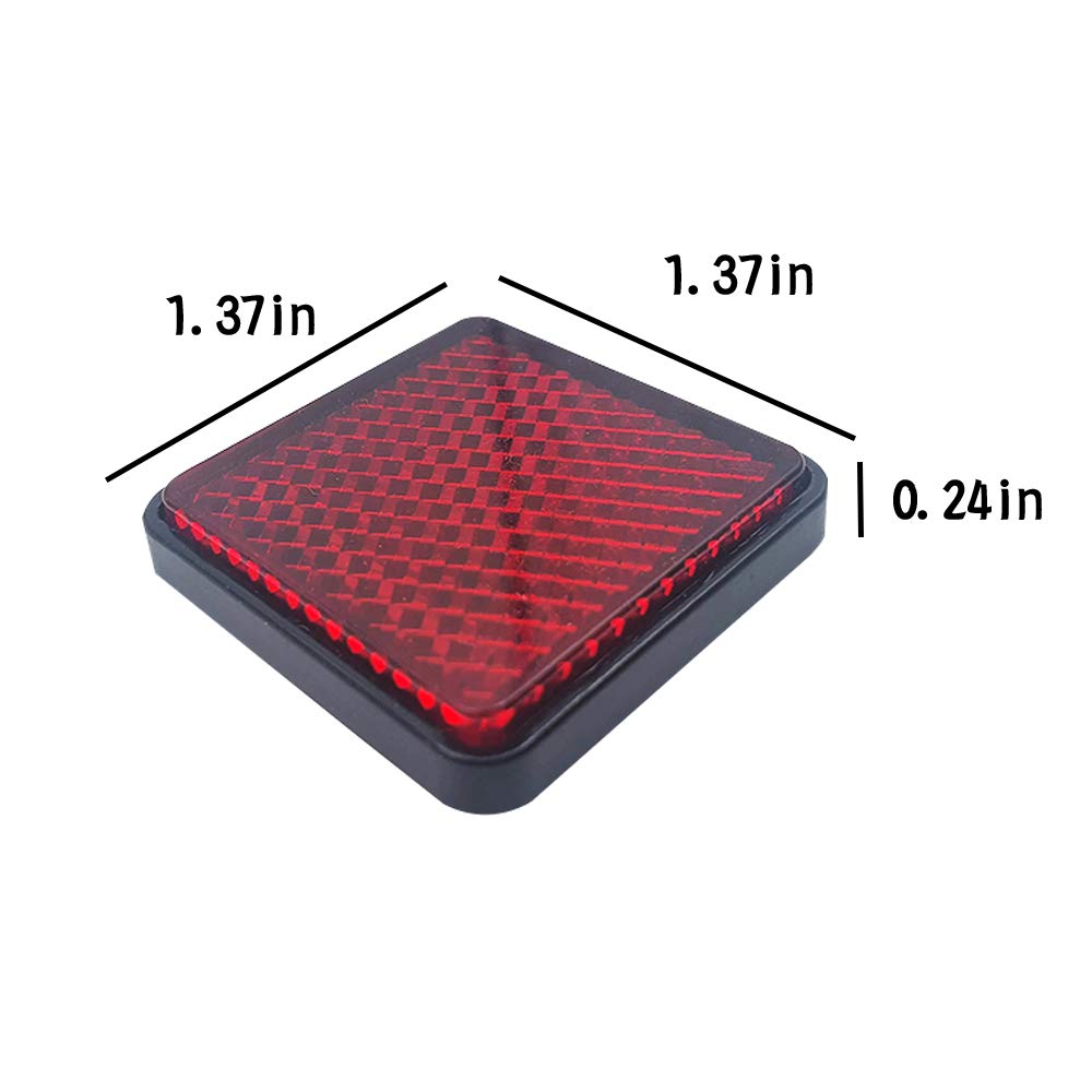 Snapklik.com : Rectangular Reflectors - Safety Spoke Reflective Quick ...