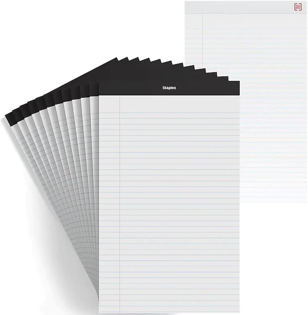 Amazon.com : Office Depot Professional Legal Pad, 8 1/2in. x 14in ...