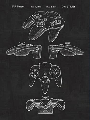 Amazon.com: Nintendo Controller, Video Games, Blueprint Patent, Patent ...