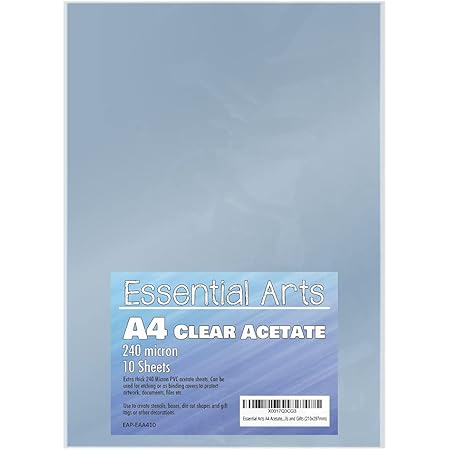 Acetate Sheets Clear Heavy Duty Acetate Sheet 240 Micron Extra Thick ...