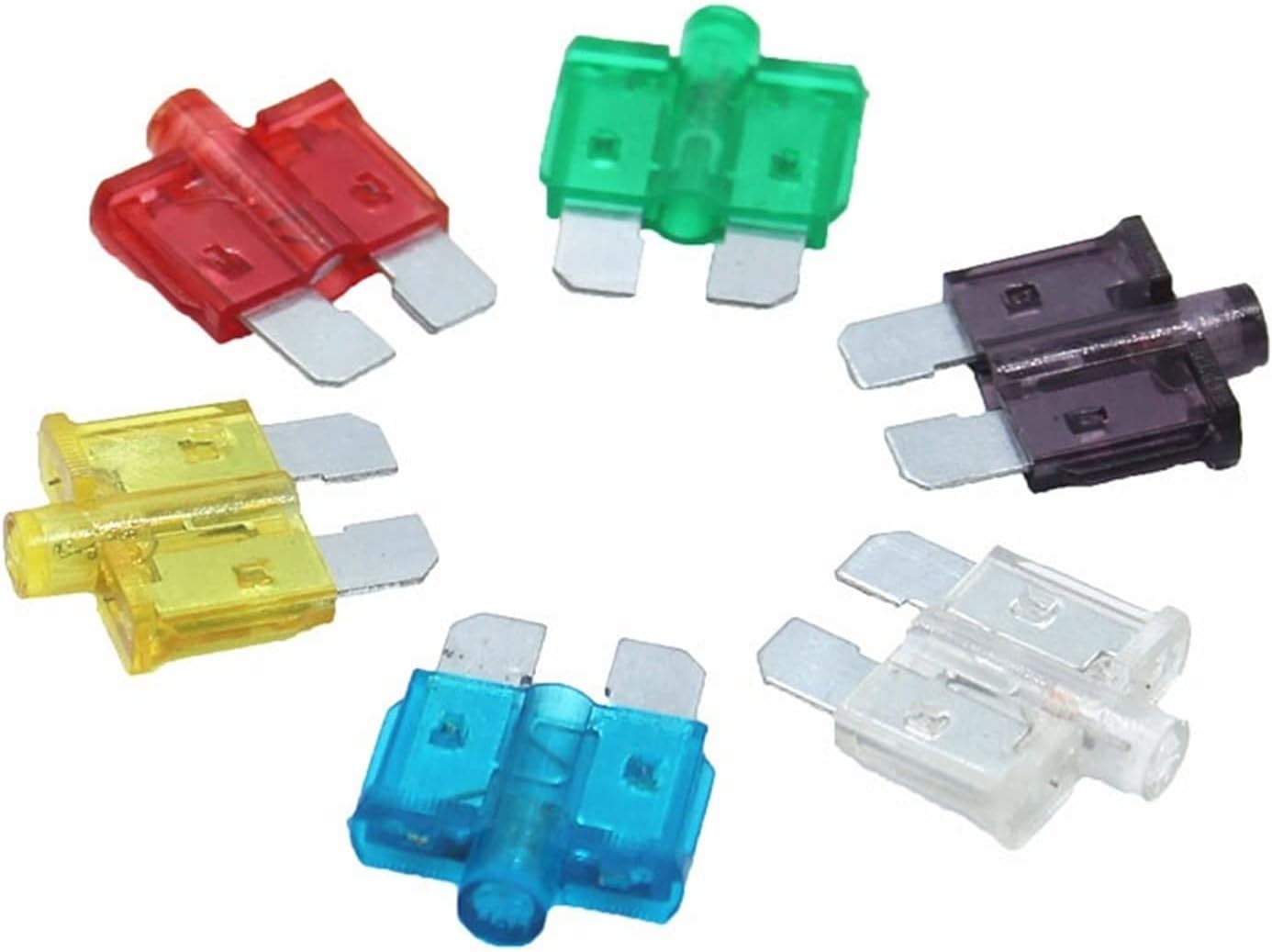 100PCS 5A 10A 15-40A Medium Size Auto Fuse Inserts Car Insurance ...