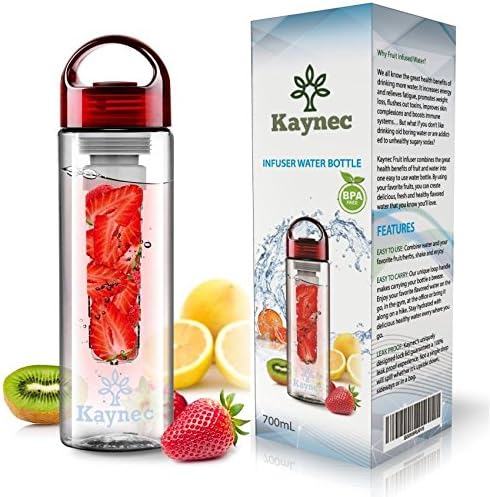 Amazon.com: Fruit Infuser Water Bottle (24 OZ, Multiple Colors) BPA ...
