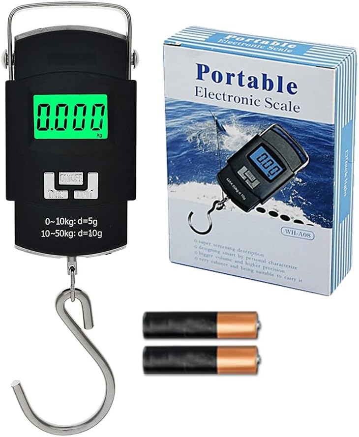 Perpetual Digital LED Luggage Weighing Scale - 50kg/110lb, Rechargeable ...