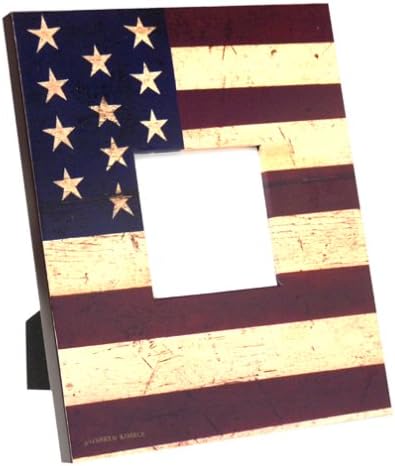 Amazon.com - Fetco International Warren Kimble Flag Decoupage Frame 3 X ...