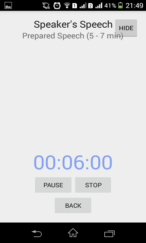 ToastMasters Timer - App on Amazon Appstore
