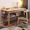 Amazon.com: Solid Wood Writing Desk, Mid-Century Modern Home Office ...