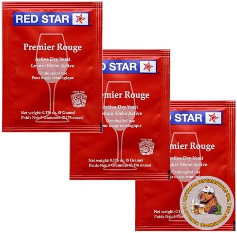 Amazon.com: Red Star Premier Rouge Wine Yeast (10 Pack) - Great for ...