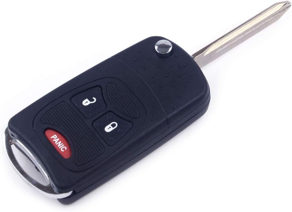 Amazon.com: beler 3 Buttons Flip Remote Key Shell Case Fob with uncut ...