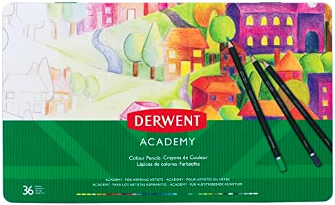 Derwent Academy Colouring Pencils, Set of 36, Tin Box : Amazon.com.au: Home