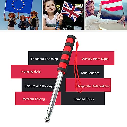 TMRBBesty Stainless Steel Flag Pole, Telescopic Flagpole, Extendable ...