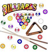 Amazon.com: Large Billiard Wall Decals Billiard Color Balls Wall ...