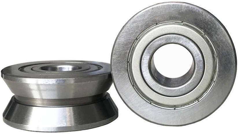 Amazon.com: LV201-14ZZ LV201-14 LV201 V-Groove Track Roller Bearing ...