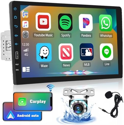 Amazon.com: 7 Inch Single Din Touchscreen Car Stereo - Wireless Carplay ...