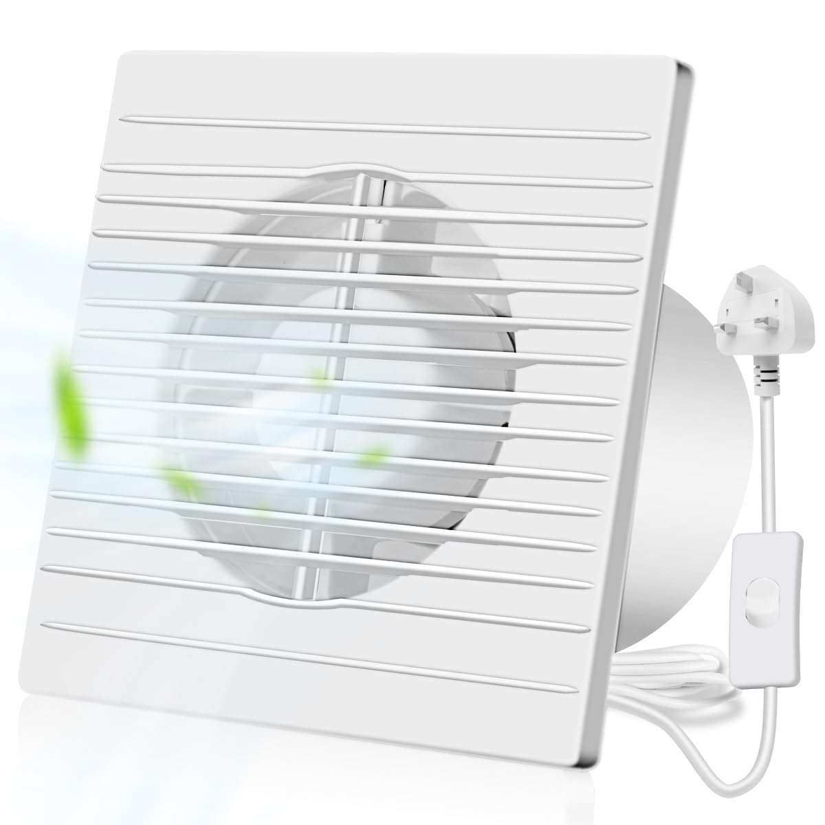 LUXHEIM 4 inch/Ø 100mm Bathroom Extractor Fan - Silence Ventilation ...