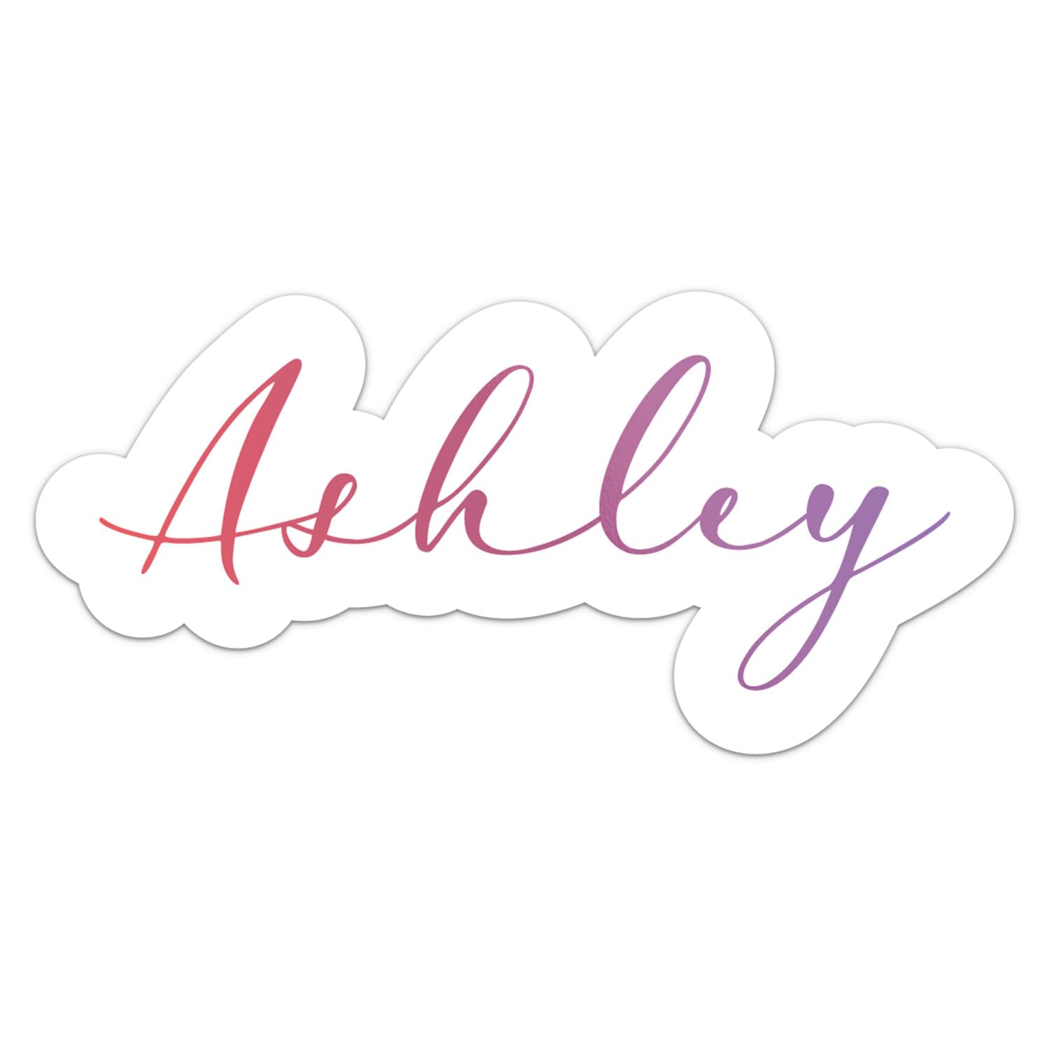 Amazon.com - Elegant Ashley Name Sticker - Waterproof Vinyl Decal for ...