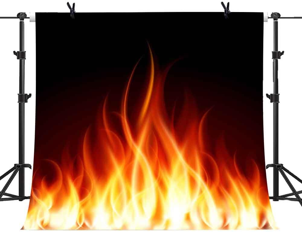 Amazon.com : Baocicco 5x3ft Raging Fire Backdrop Flame Wallpaper Decor ...