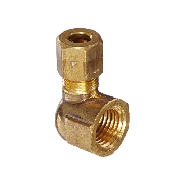 Buy Anderson Metals 50070 Brass Compression Tube Fitting, 90 Degree ...