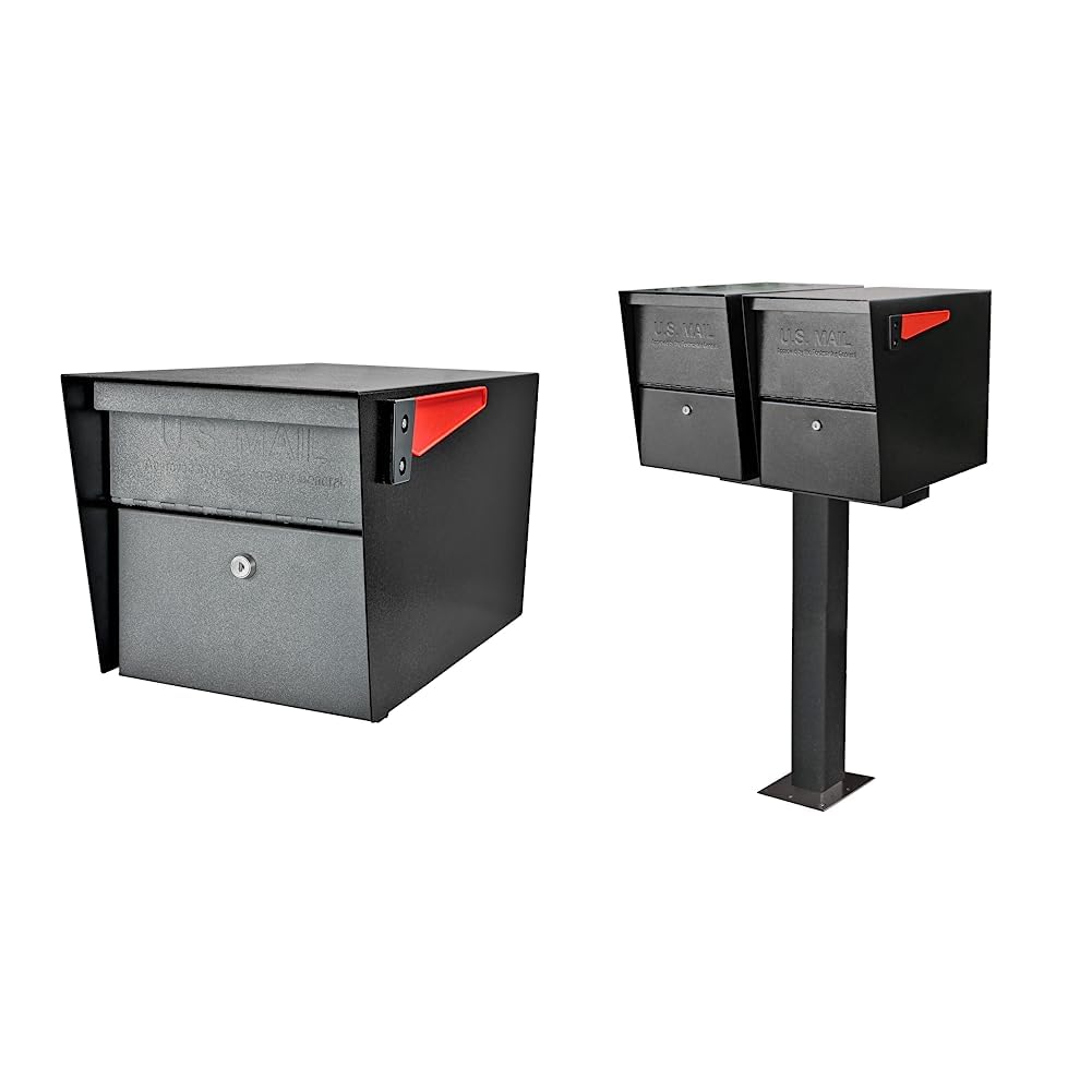 Amazon.com: Mail Boss 7521 Mail Manager Locking Mailbox, Large, Black ...