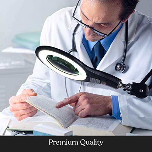 Brightech LightView PRO Magnifying Desk Lamp, 2.25x Light Magnifier ...