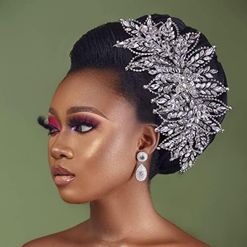 Amazon.com : SWEETV Handmade Bridal Headband Wedding Headbands for ...