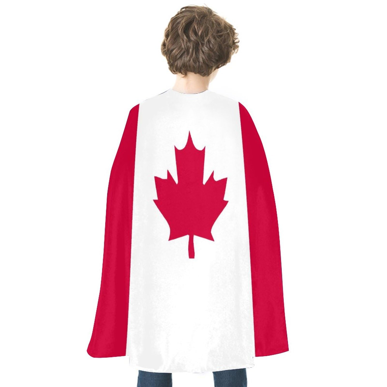 Amazon.com: Canadian Flag Funny Superhero Cape Cloak Cosplay for ...