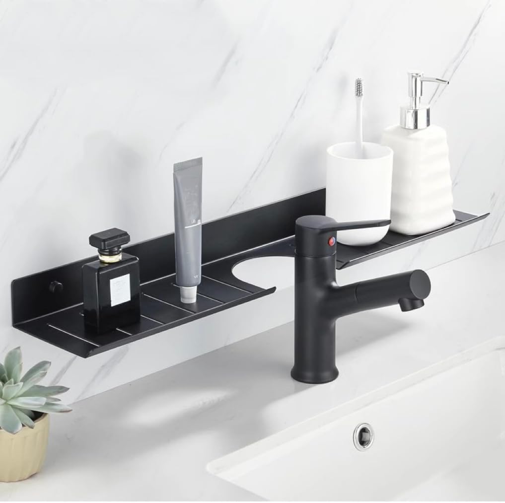 Amazon.com: Wyywtc Bathroom Storage Rack, Above Faucet Storage Rack ...