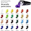 Amazon.com: Acrylic Paint Brushes Set of 15, with Paint Set Included ...