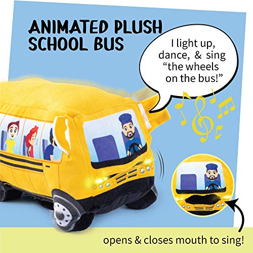 Snapklik.com : Wheels On The Bus Plush Stuffed School Bus Wheelie ...