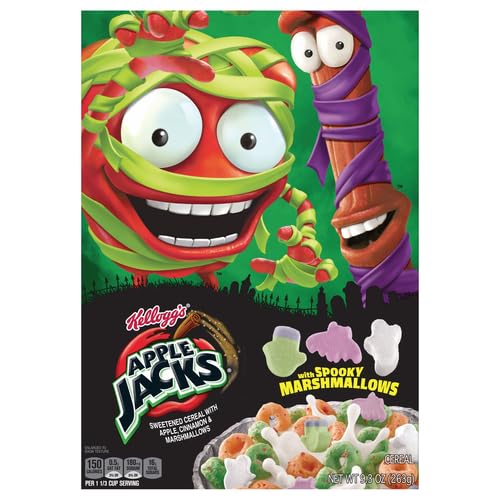 Amazon.com: Kellogg's Apple Jacks Breakfast Cereal, Kids Snacks ...