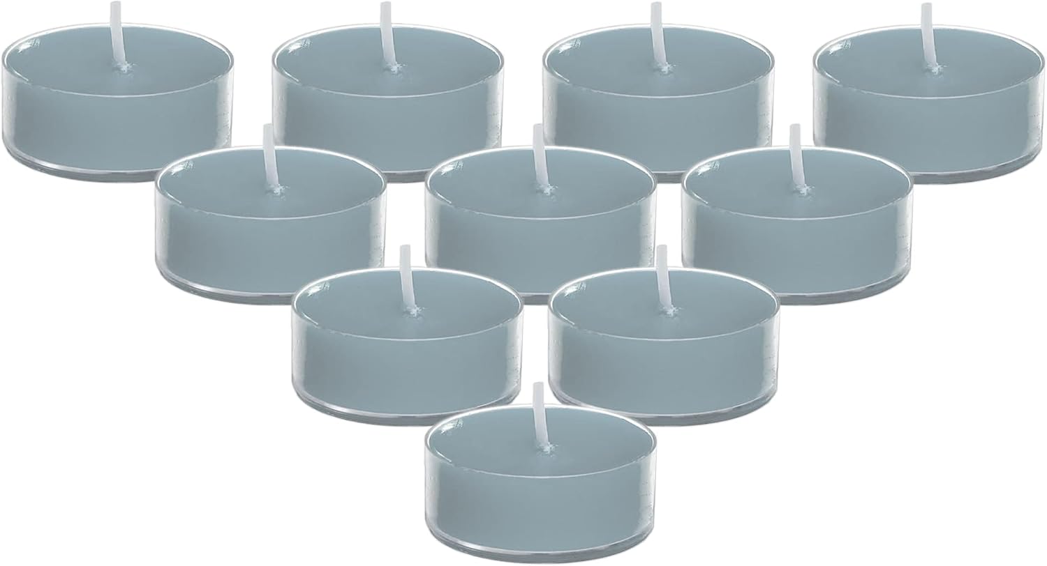 Amazon.com: HOME GENIE Tea Lights Candles in Bulk, 10 Pack, 2 to 3 Hour ...