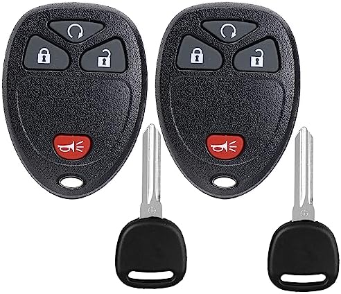 Amazon.com: NPAUTO Key Fob with Ignition Key Replacement for Chevy ...