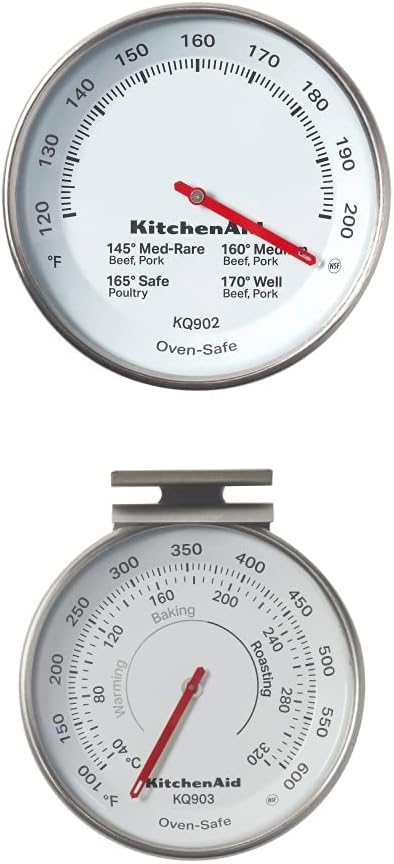 Amazon.com: KitchenAid KQ902 Leave-in, Oven/Grill Safe Meat Thermometer ...