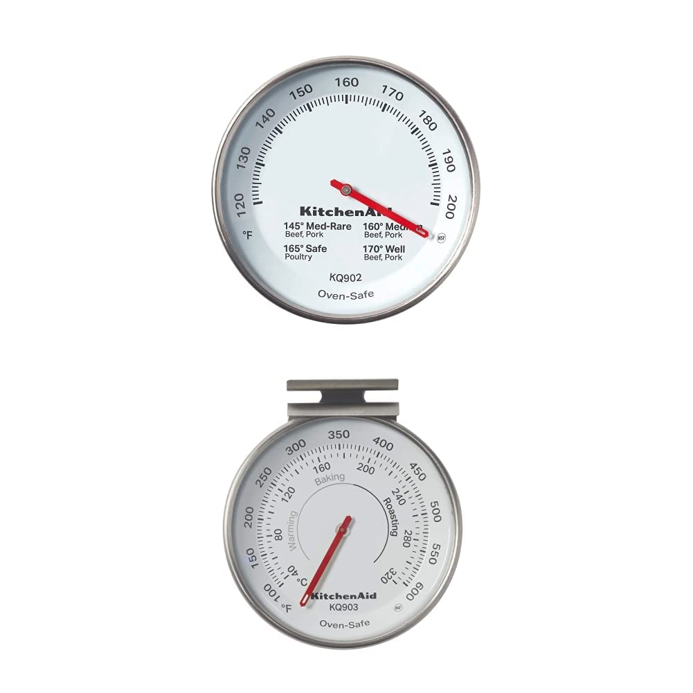 Amazon.com: KitchenAid KQ902 Leave-in, Oven/Grill Safe Meat Thermometer ...
